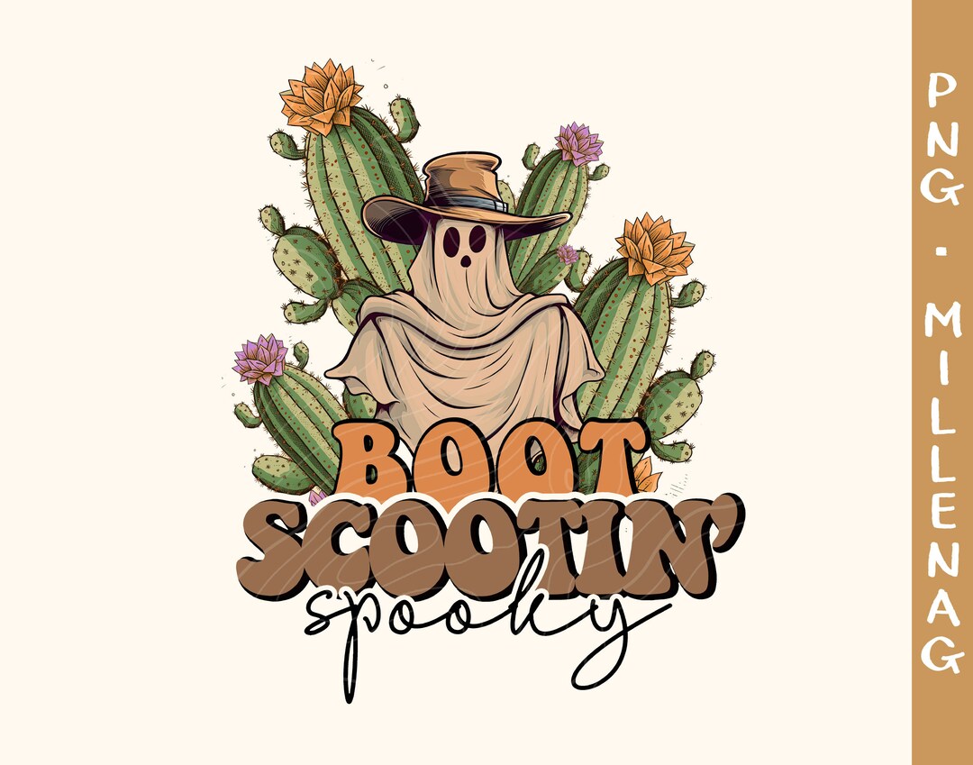 Boot Scootin, Halloween PNG, Spooky PNG, Western Halloween Png, Western ...