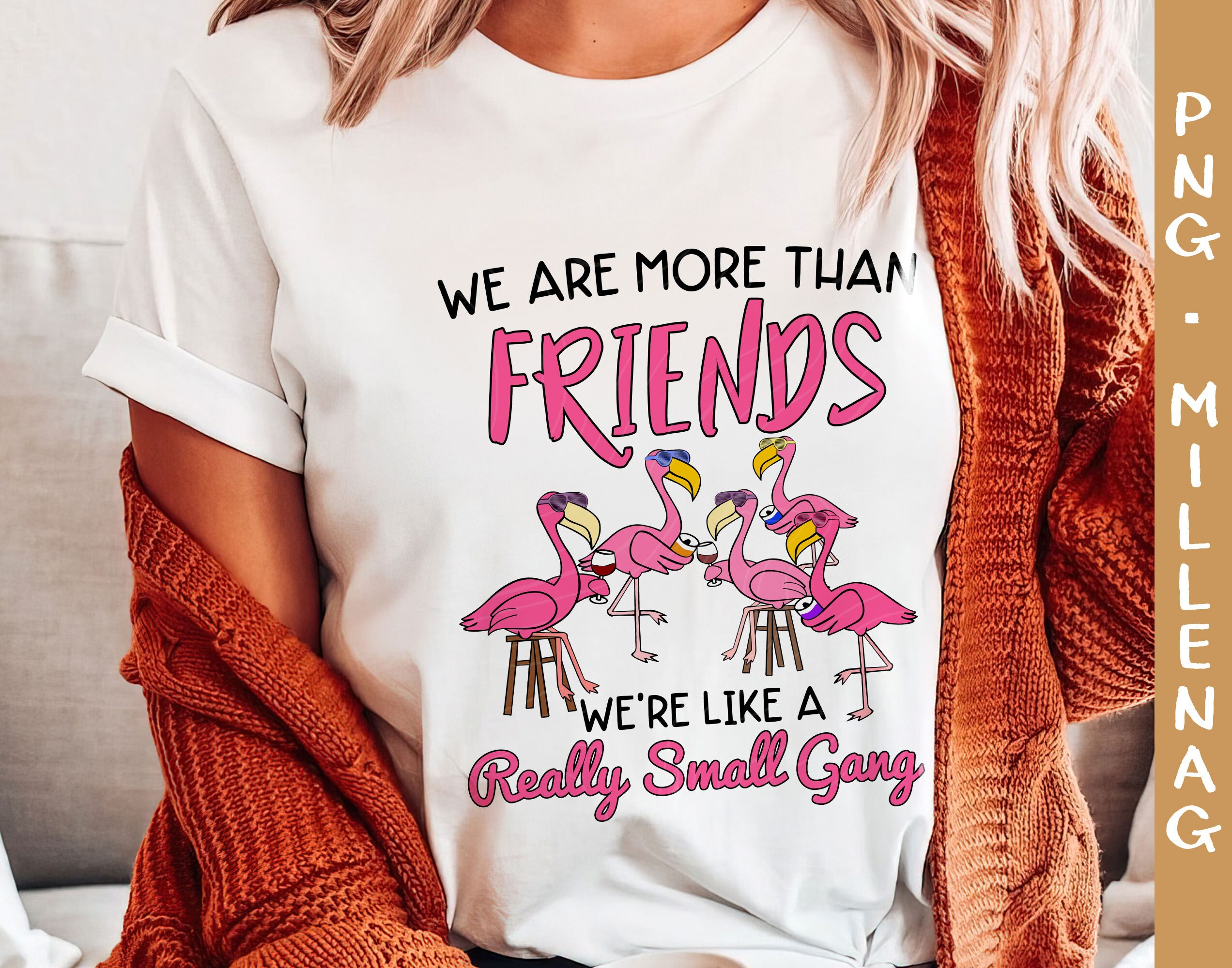Flamingo PNG, We Are More Than Friends We're Like A Really Small Gang ...