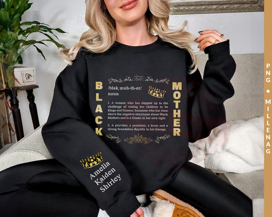 Definition Black Mother Png, Afro Mom Life Png, Custom Kids Names on ...