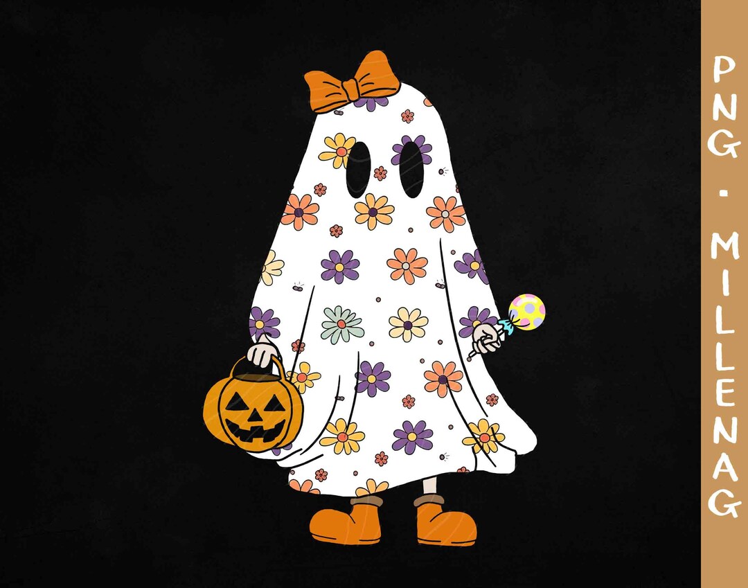 Cute Girly Ghost PNG Cute Ghost Fall Png Cute Boo Png - Etsy