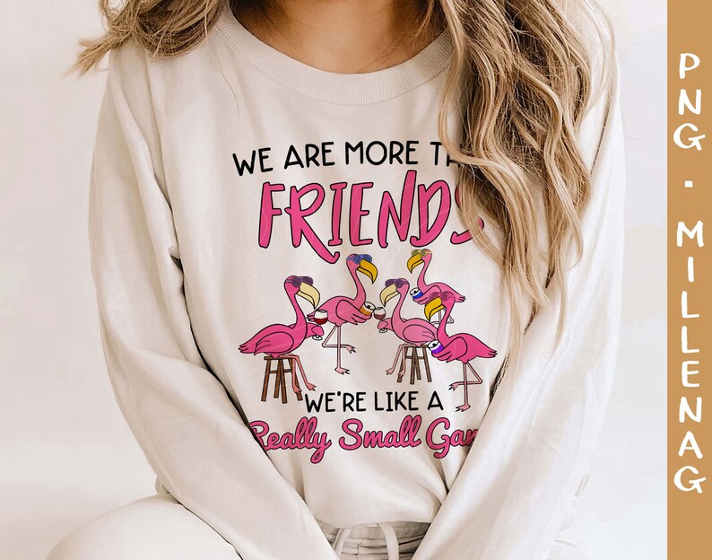 Flamingo PNG, We Are More Than Friends We're Like A Really Small Gang ...