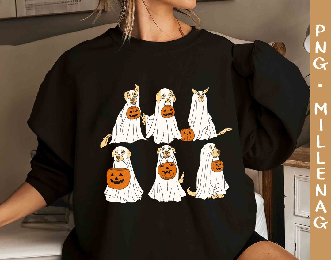 Сute Ghost Golden Retriever Dog PNG, Golden Retriever PNG, Halloween ...