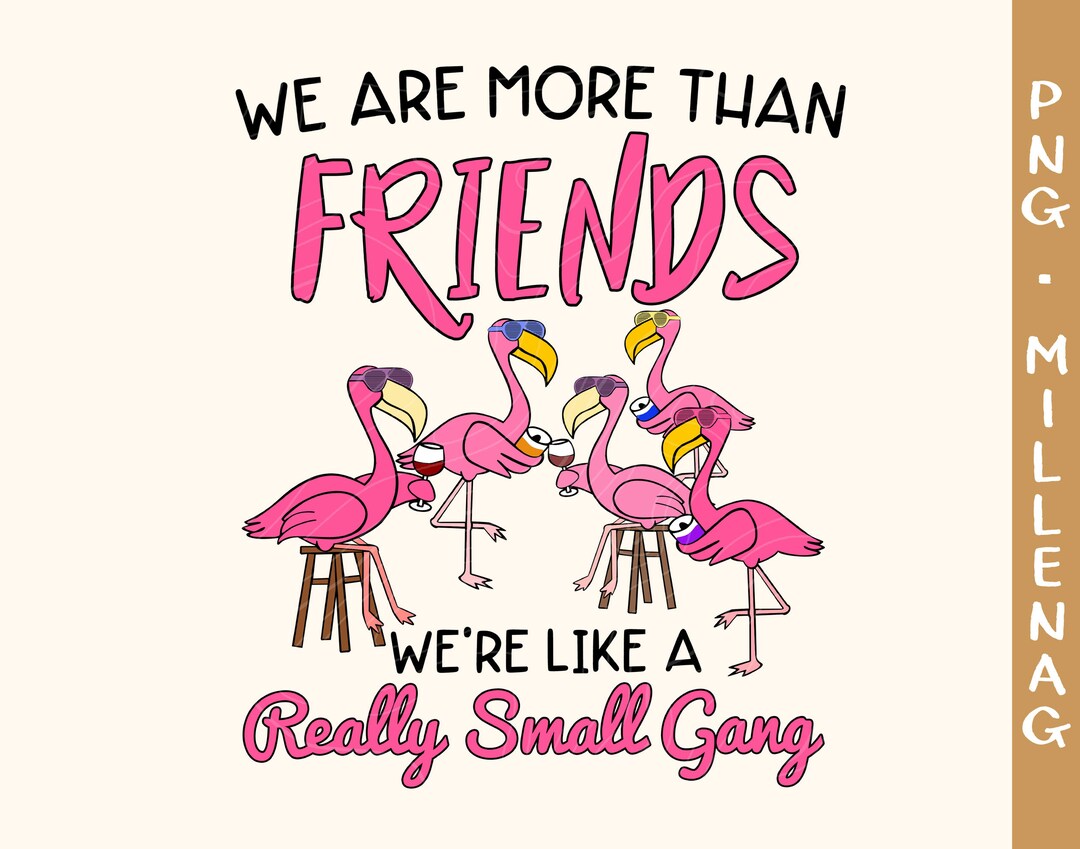 Flamingo PNG, We Are More Than Friends We're Like A Really Small Gang ...