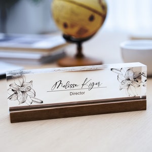 Customized Office Decor Gifts, Executive Acrylic Desk Plaque Birthday ...