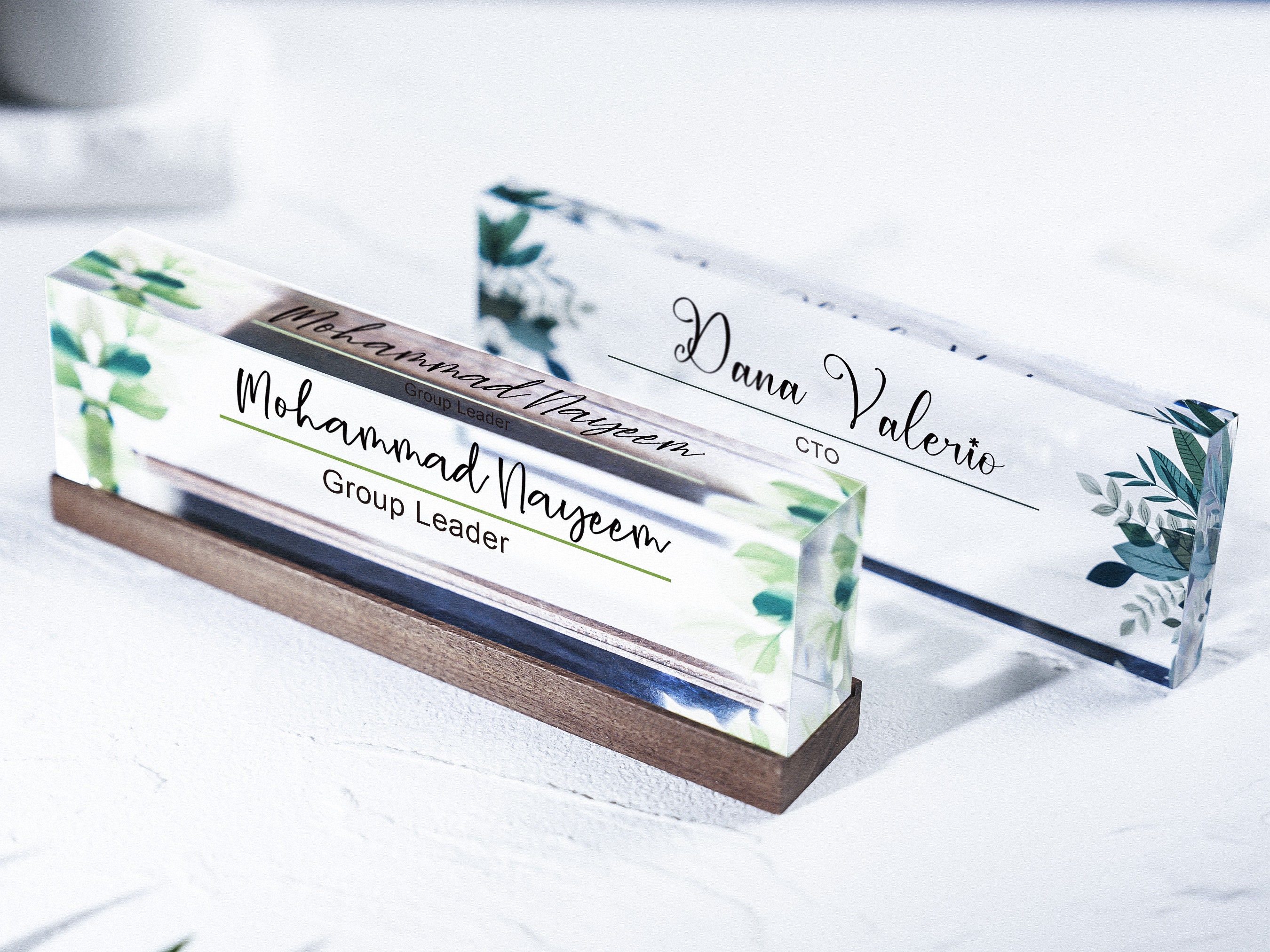 Custom Office Name Sign, Personalized Acrylic Gift, Name Plate for Desk ...