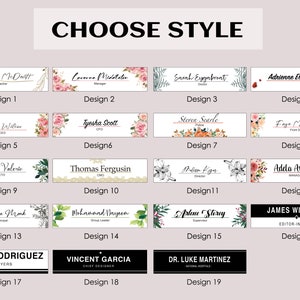 Personalized Desk Name Plate, Custom Acrylic Job Title Desk Plaques for ...