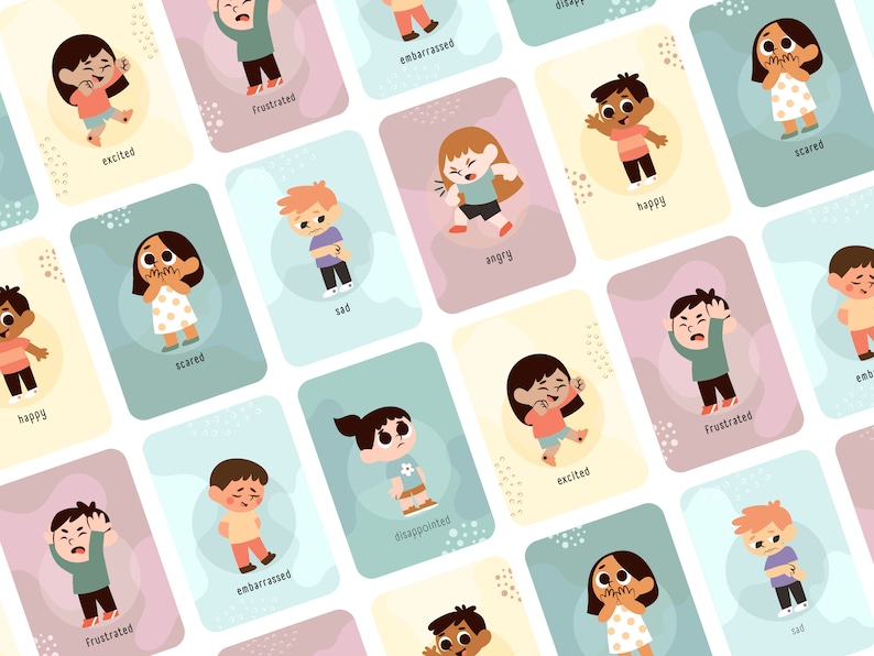 Printable Feelings Cards for Kids - Emotion Flashcards - Feelings Cards ...