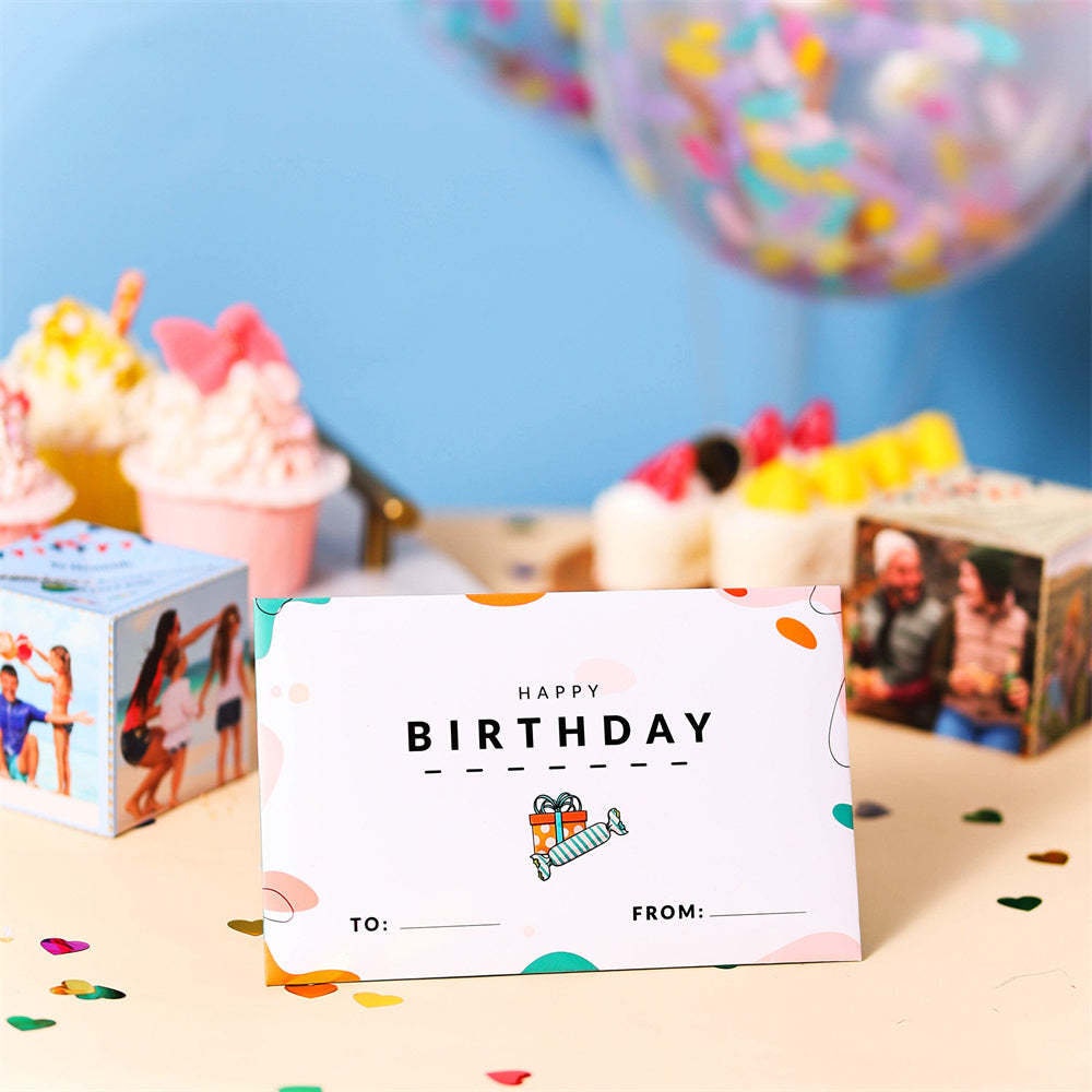 Personalized Photo Surprise Card Custom Pop up Box Birthday Cards 8 ...