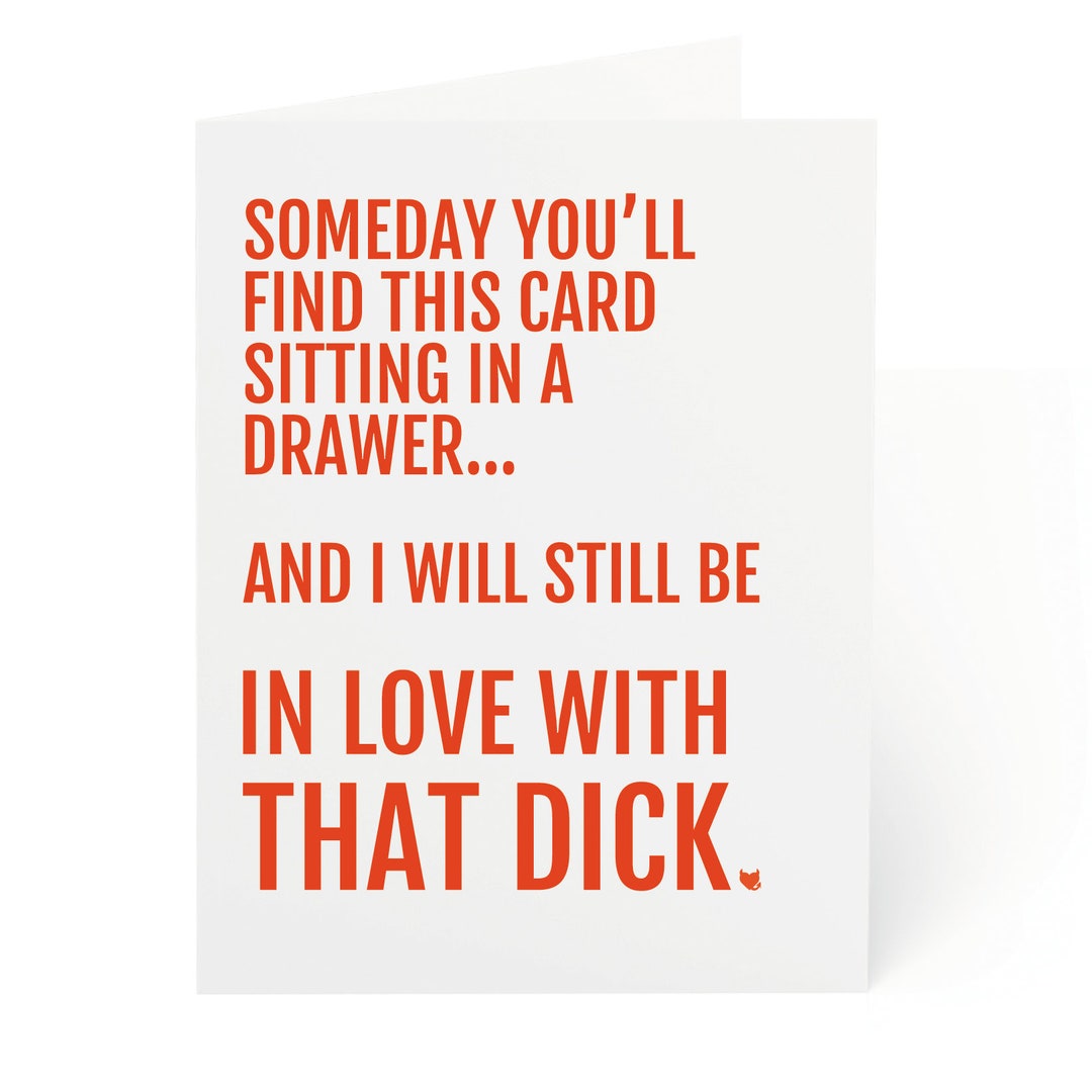 Naughty Birthday Card for Him, Funny Inappropriate Valentines Card ...