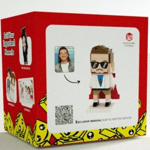 Puzzle Custom Minifig Brick Figures 3D Preview Personalized Photo Brick ...