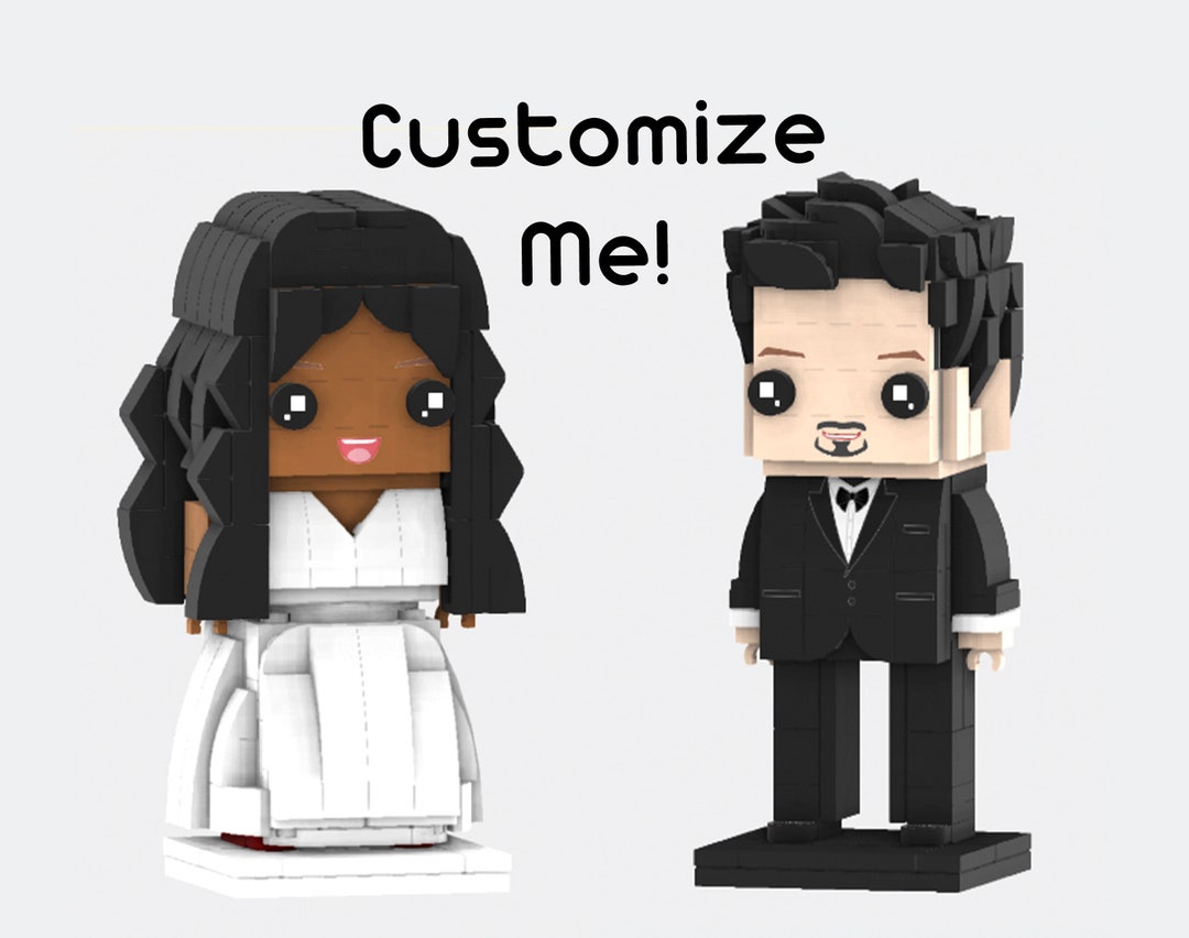 Wedding Gift Minifig Puzzle Bride or Groom 1 Pc Brick Figures ...