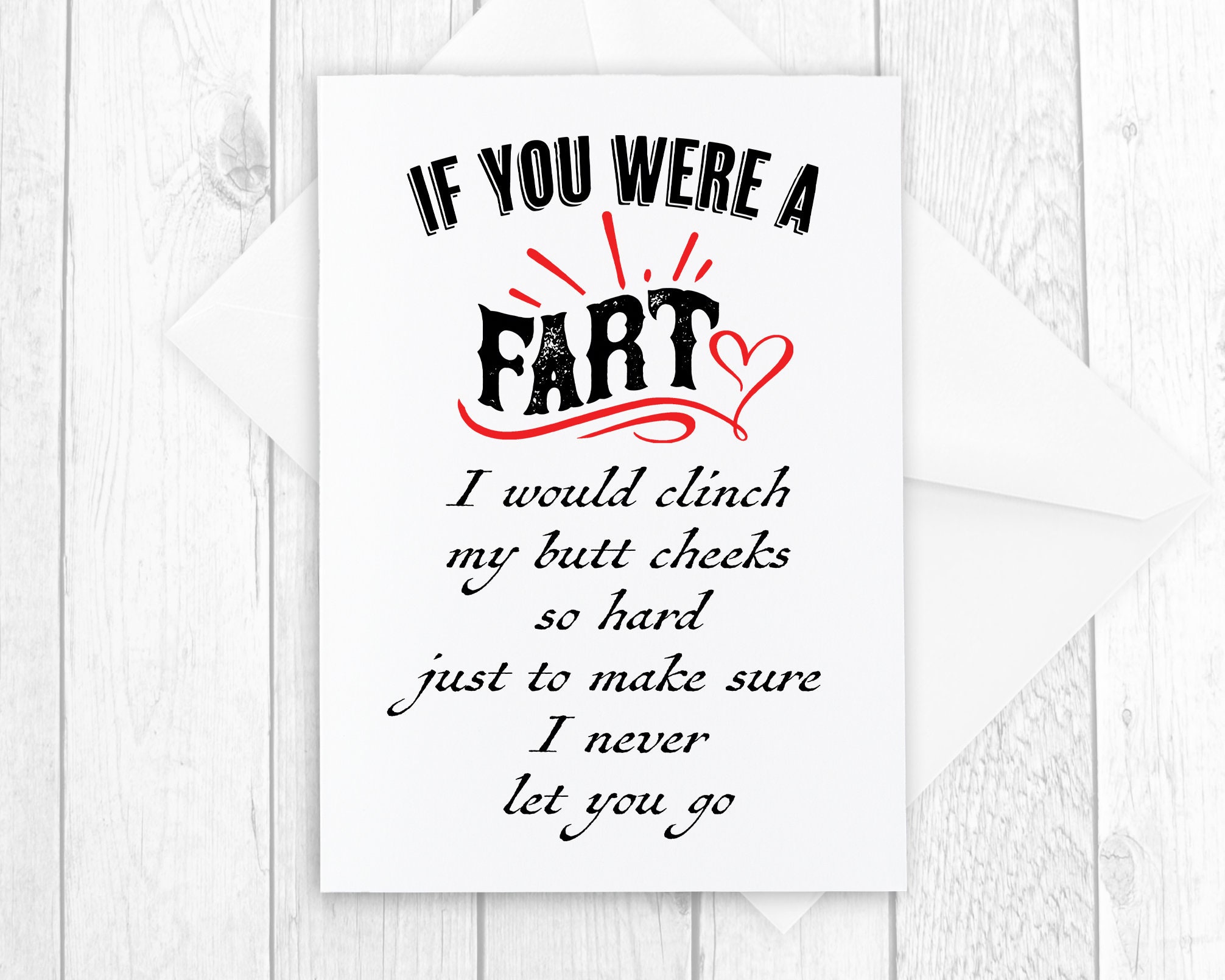 If Your Were a Fart Funny Birthday Card Adult Anniversary Card Kinky ...