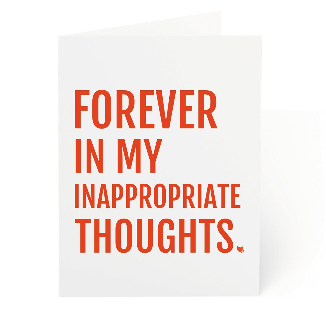 Naughty Birthday Card for Him, Funny Inappropriate Valentines Card ...