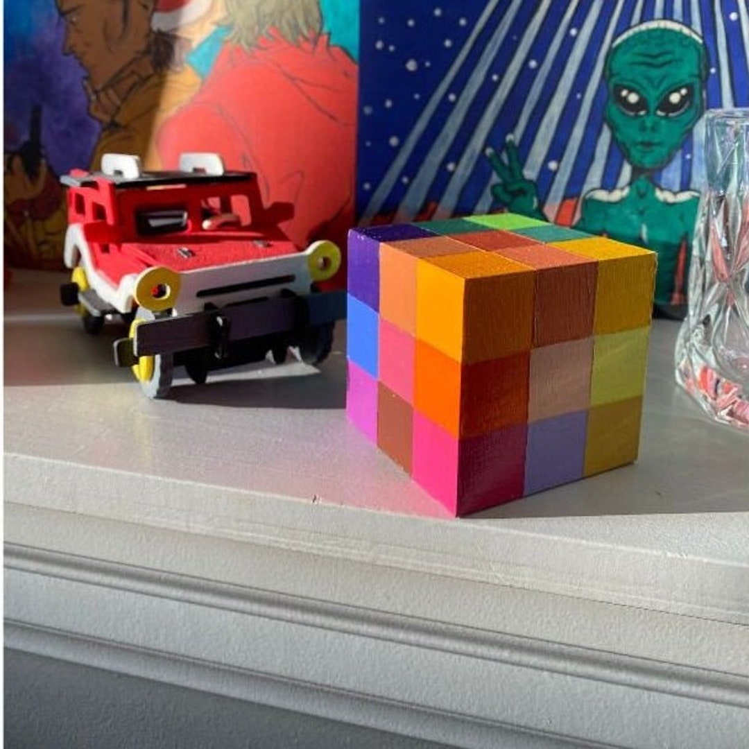 Color Splash Wooden Dice Block - Etsy