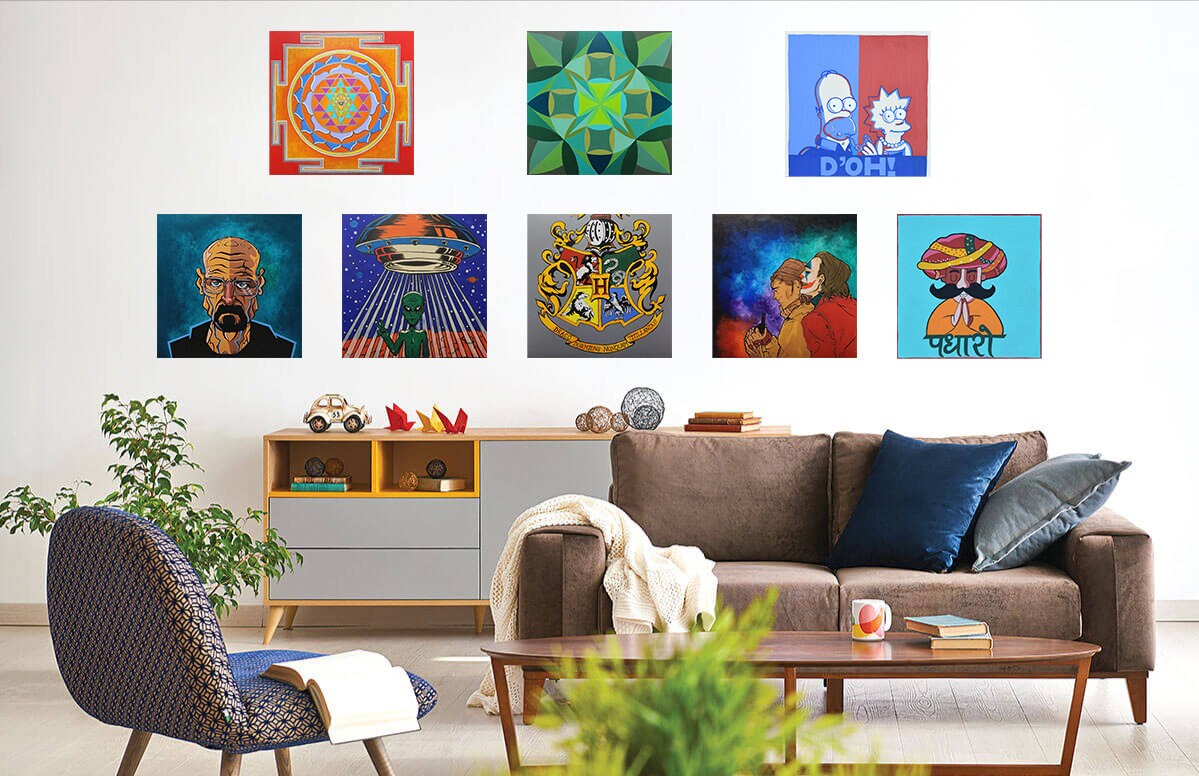 Homer and Marge Simpson Artwork Handmade Board - Etsy