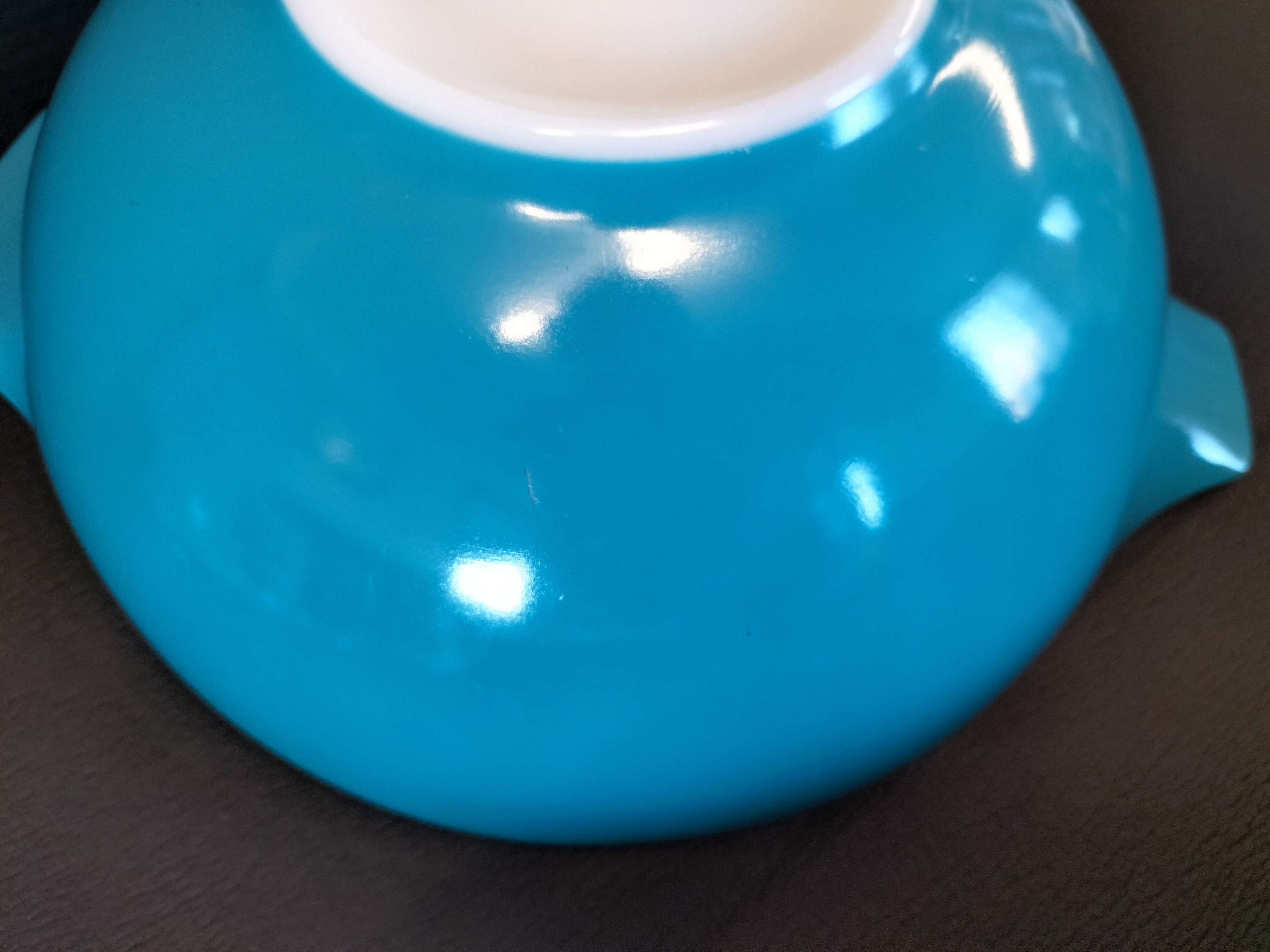 Turquoise Pyrex USA Mixing Bowl - Etsy