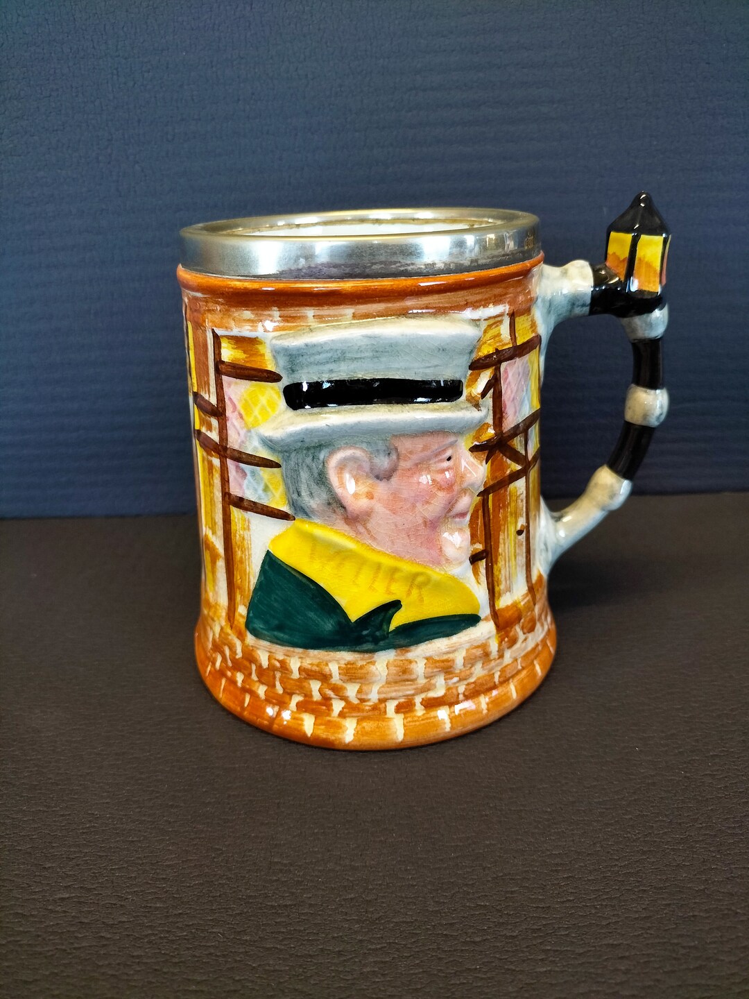 English Hand Painted Sandland Ware Beer Mug - Etsy