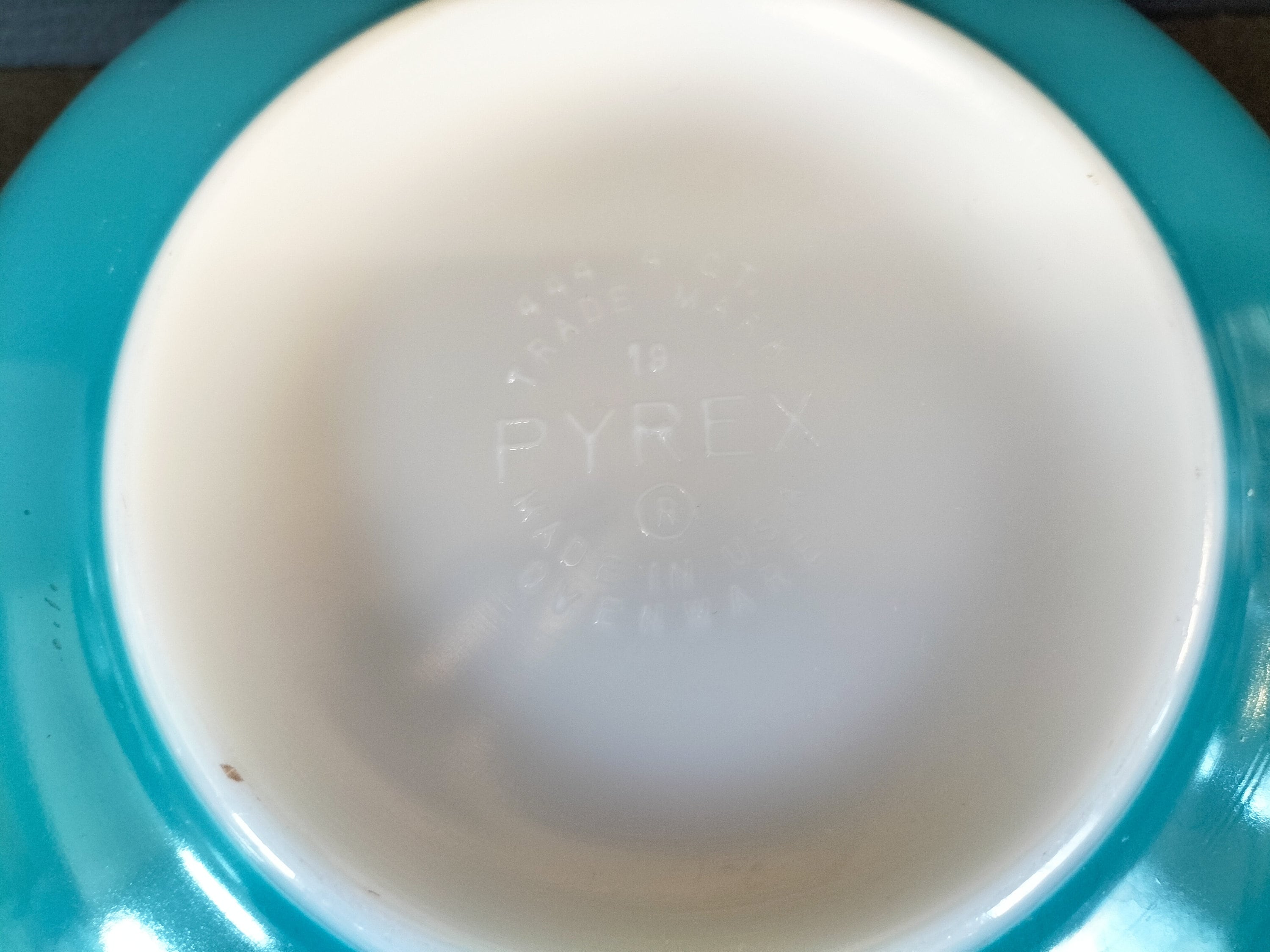 Turquoise Pyrex USA Mixing Bowl - Etsy
