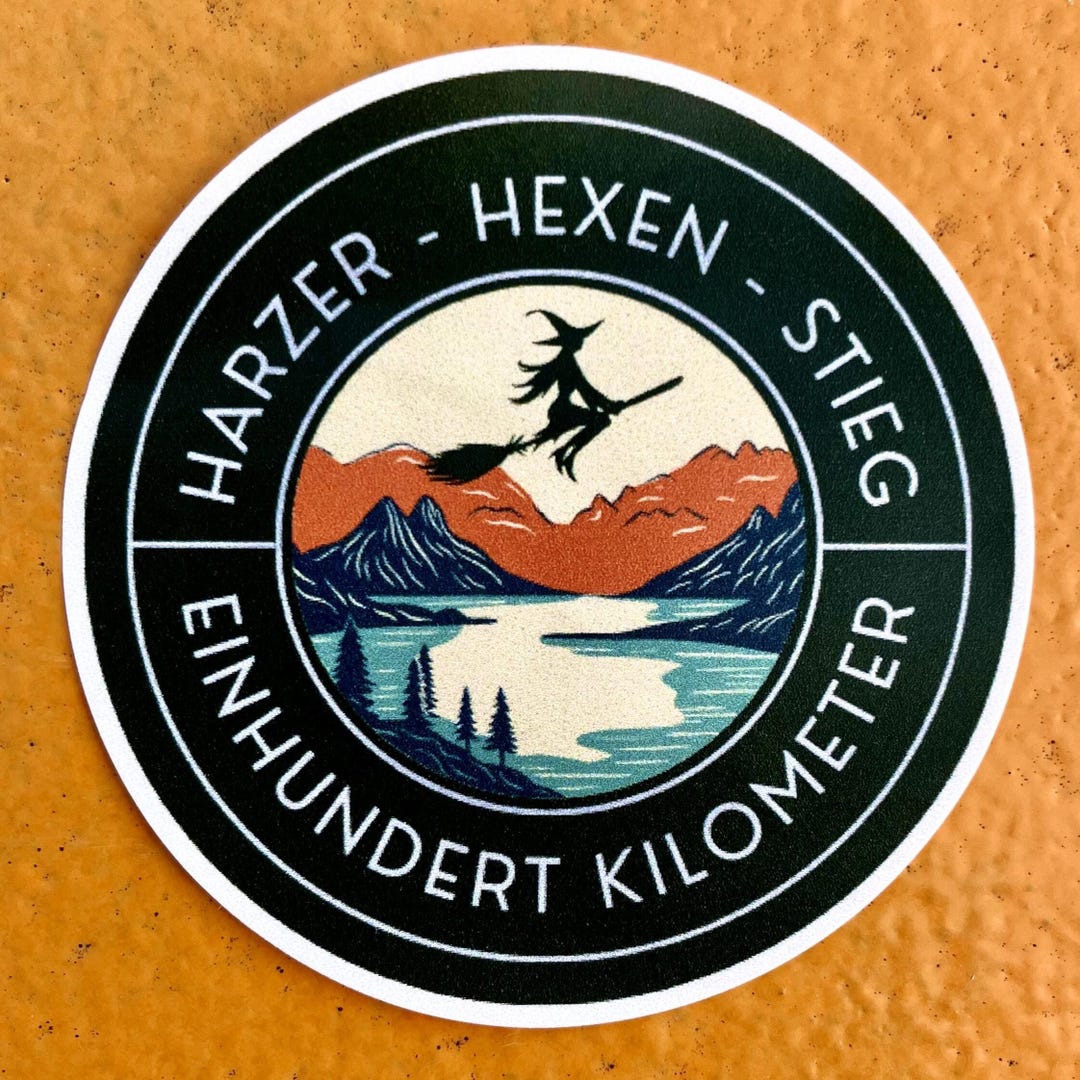 Harz Witches' Trail Sticker - 100 Kilometers - From Osterode to Thale ...