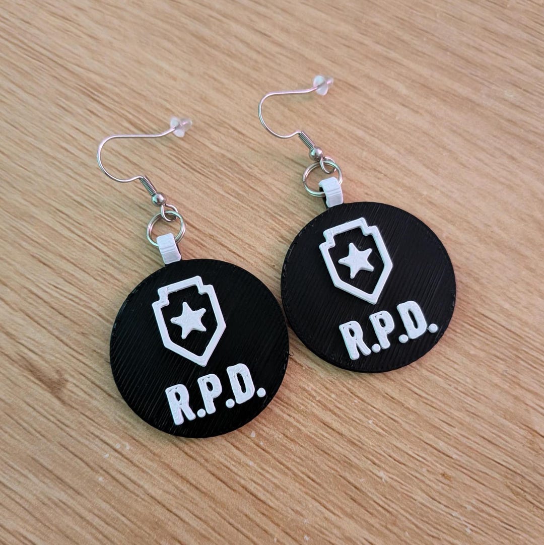 Resident Evil Requiem RPD Earrings - Etsy