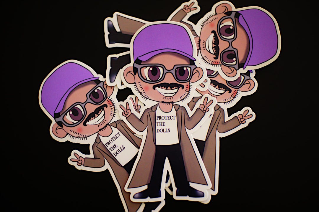 Pedro Pascal Protect the Dolls Chibi Vinyl Sticker - Etsy