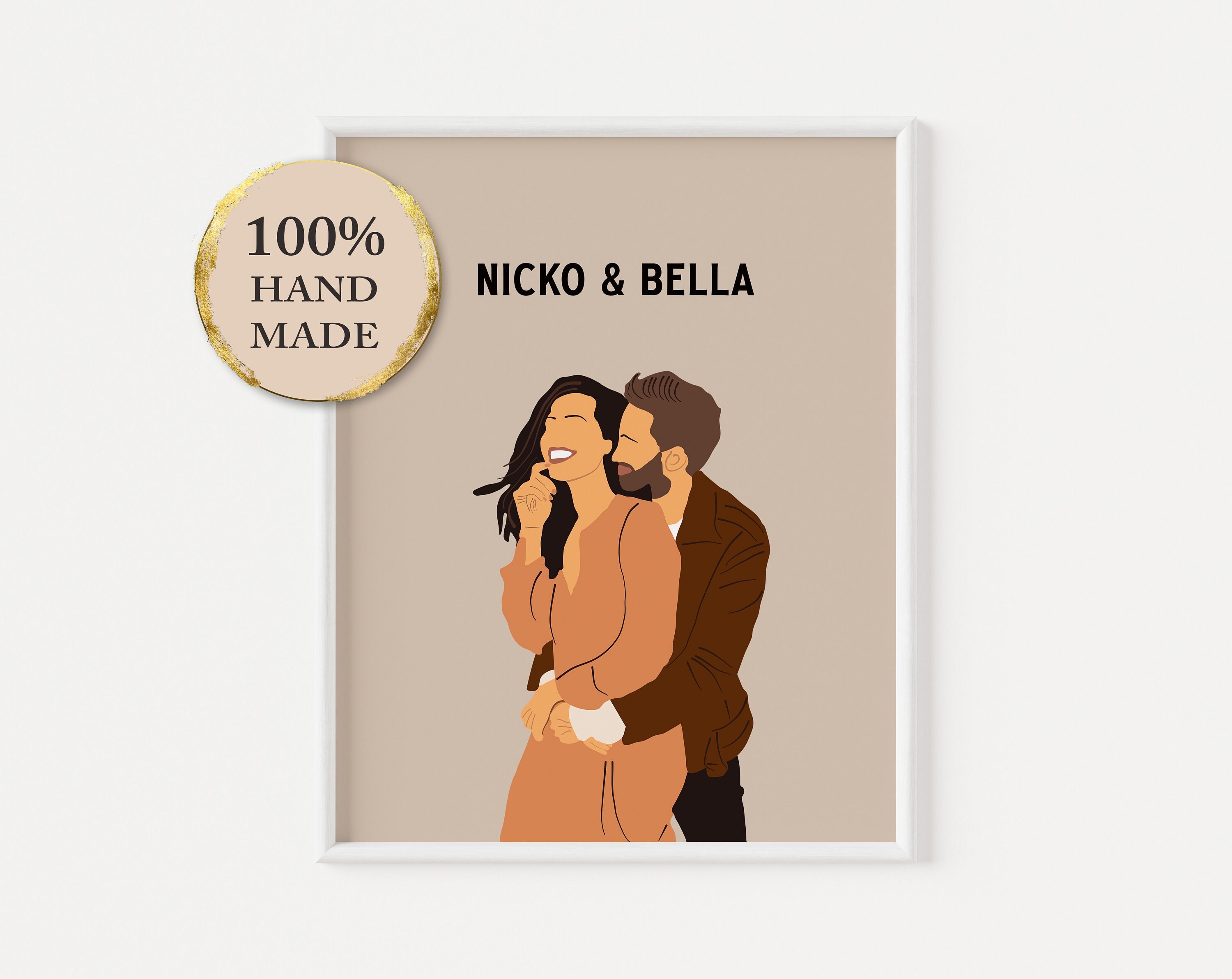 Faceless Portrait, Drawing From Photo, Custom Faceless, Family Portrait ...