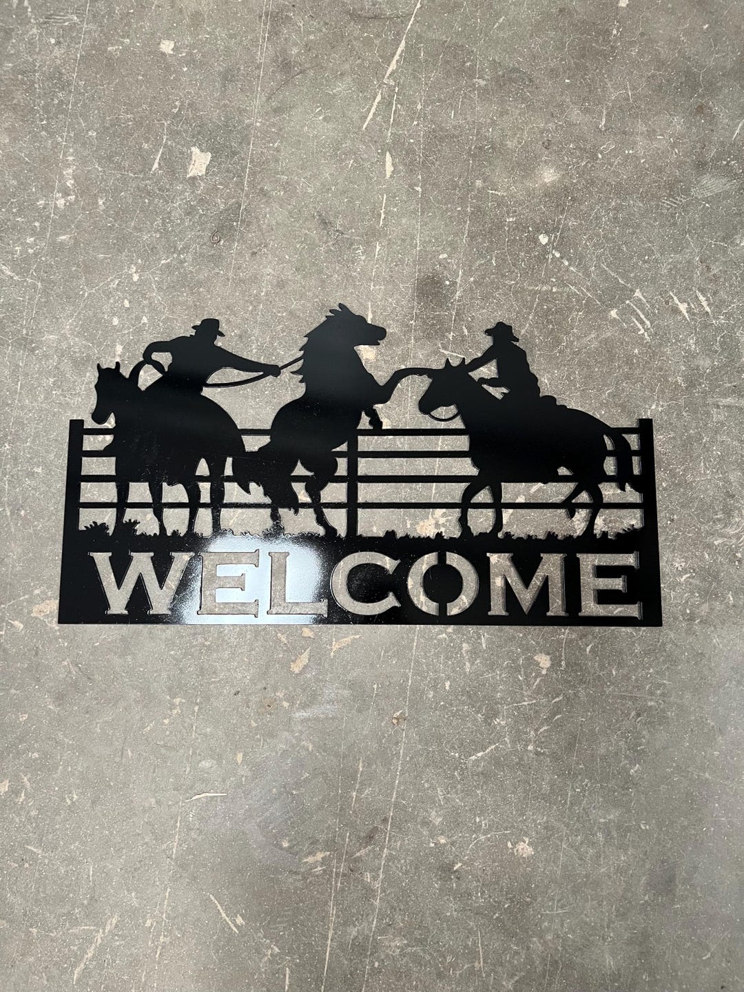 Cowboy Welcome Sign - Etsy