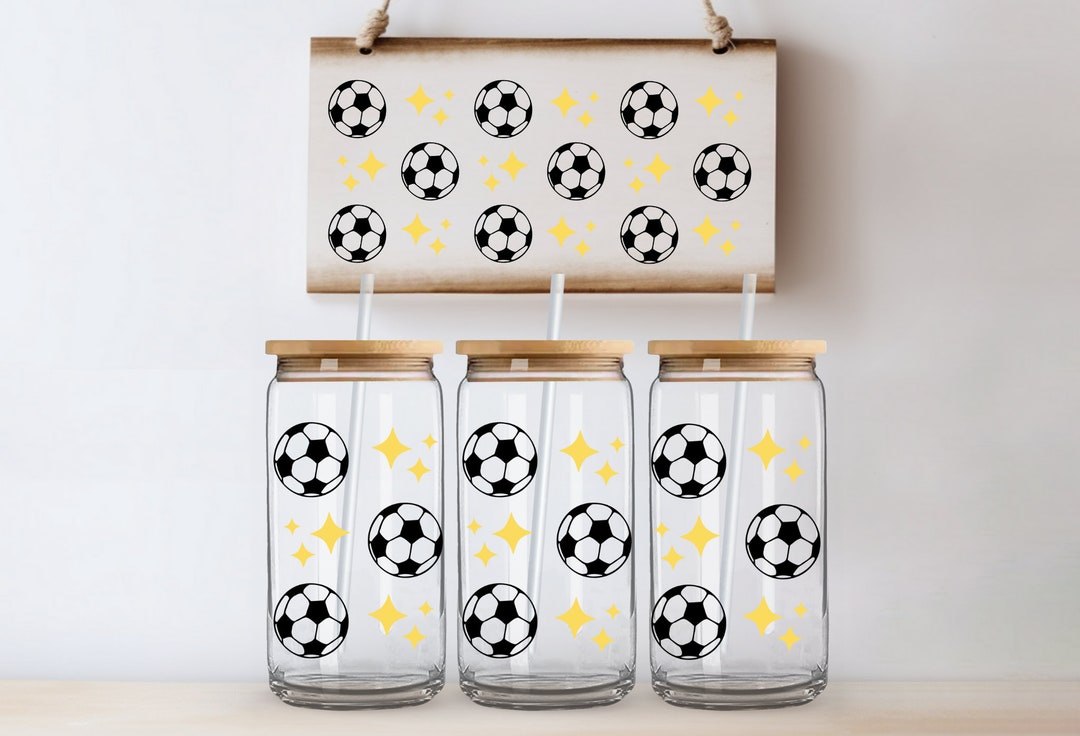 Soccer Ball Libby Glass - Etsy