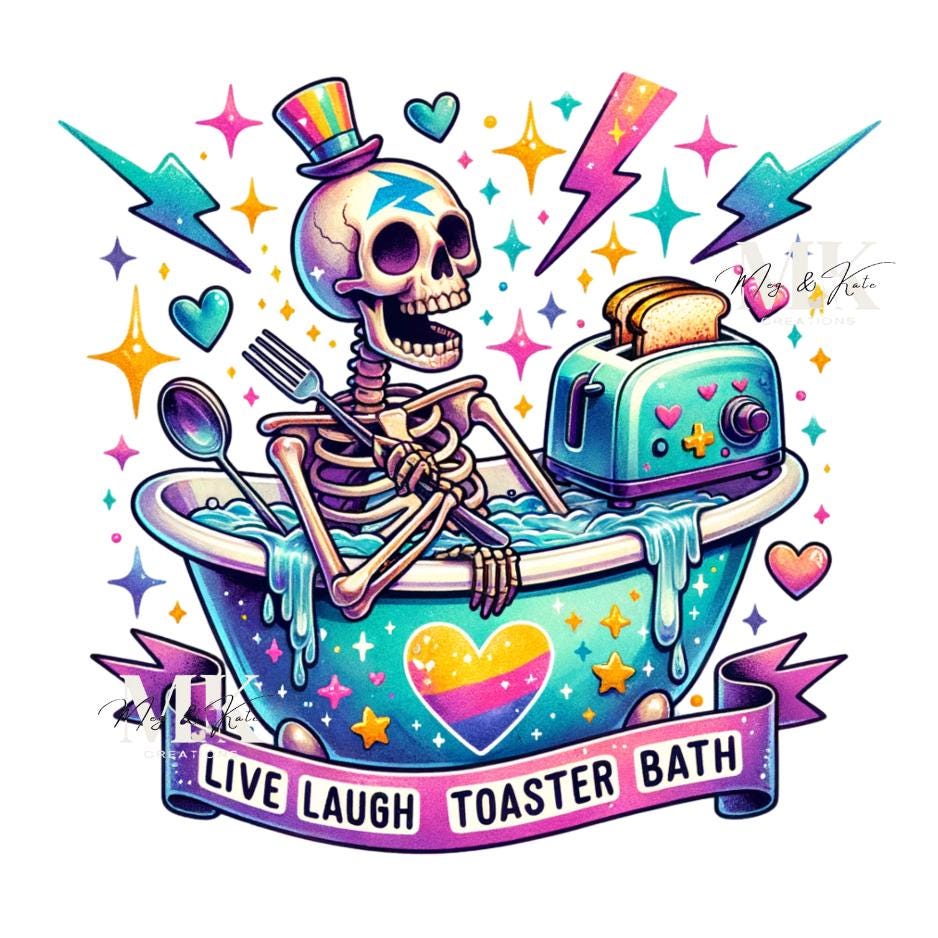 Live Laugh Toaster Bath Dtf Transfer - Etsy