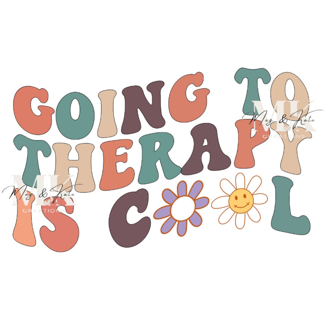Going to Therapy is Cool Dtf Transfer - Etsy