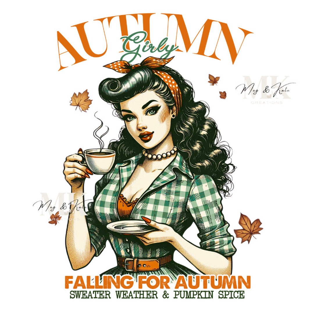 Autumn Girly Dtf Transfer - Etsy