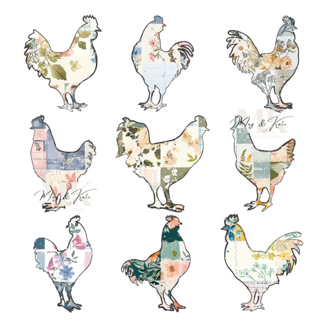 Chickens Dtf Transfer - Etsy