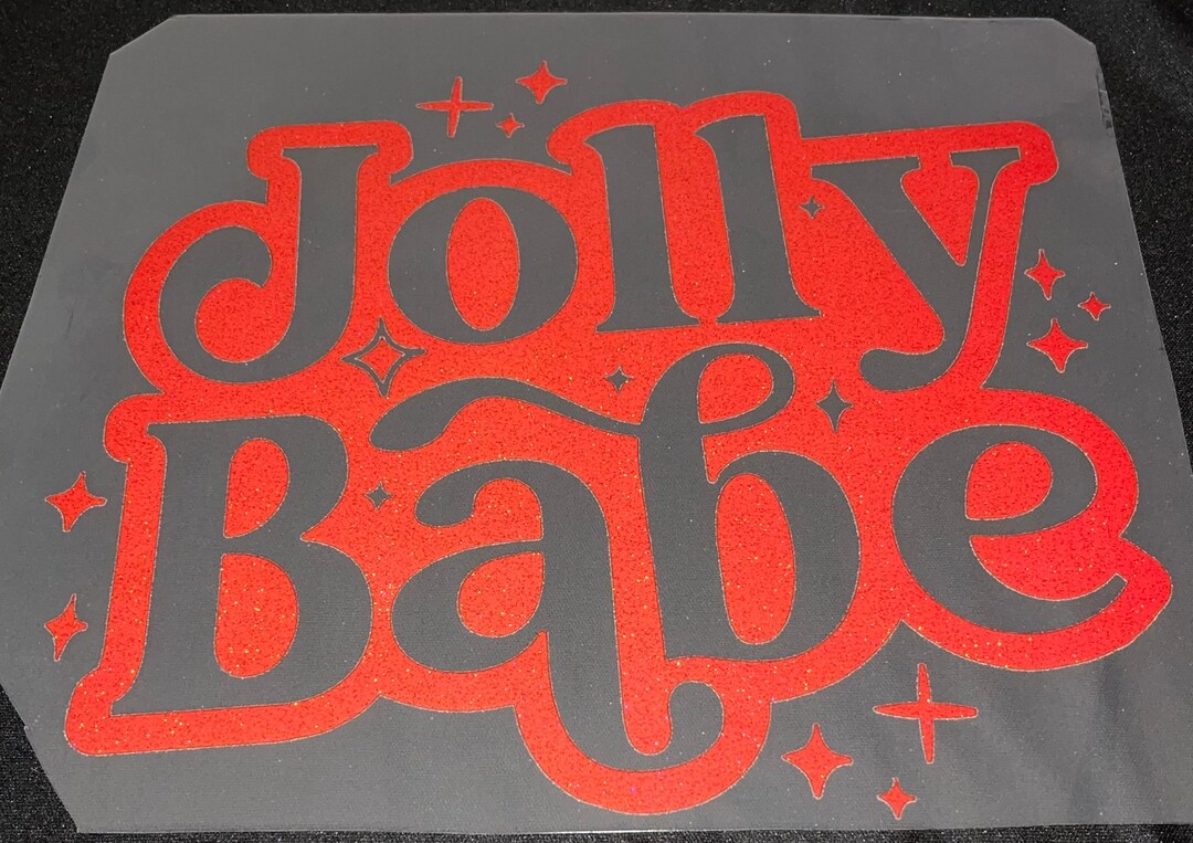 Jolly Babe Glitter Screen Print - Etsy