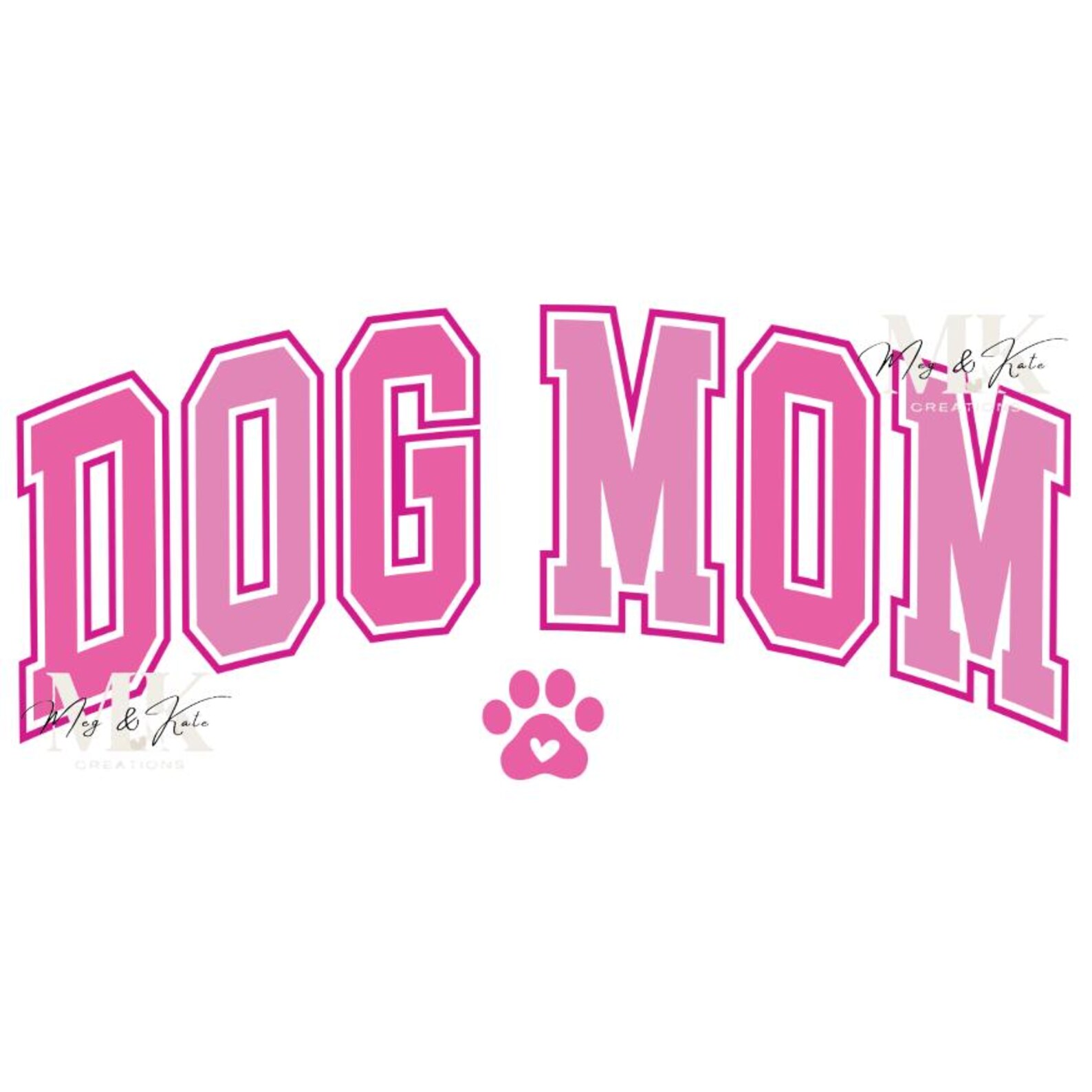 Pink Dog Mom Dtf Transfer - Etsy