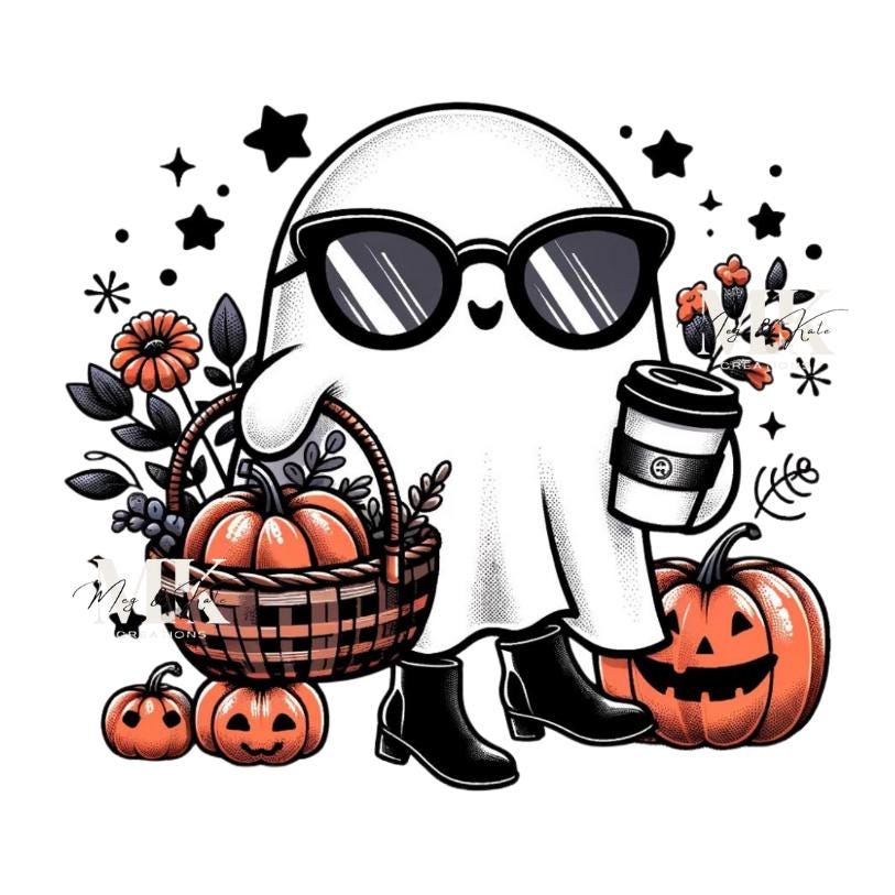 Boujee Fall Ghost Dtf Transfer - Etsy