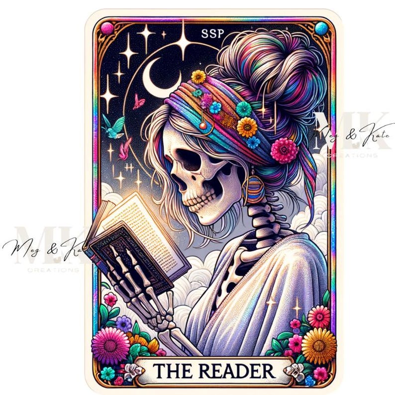 The Reader Tarot Card #2 Dtf Transfer - Etsy