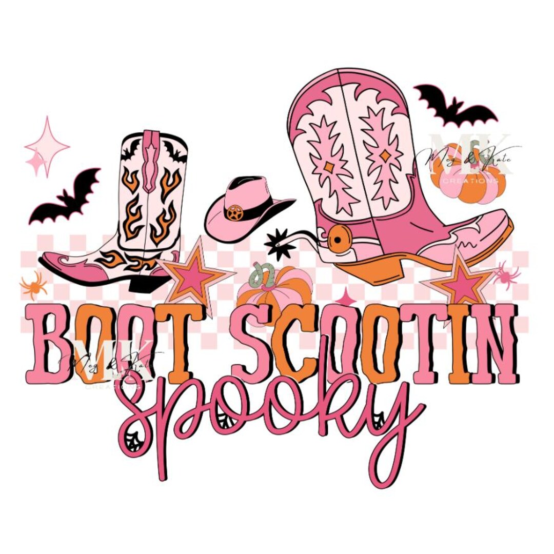 Boot Scootin Spooky Dtf Transfer - Etsy