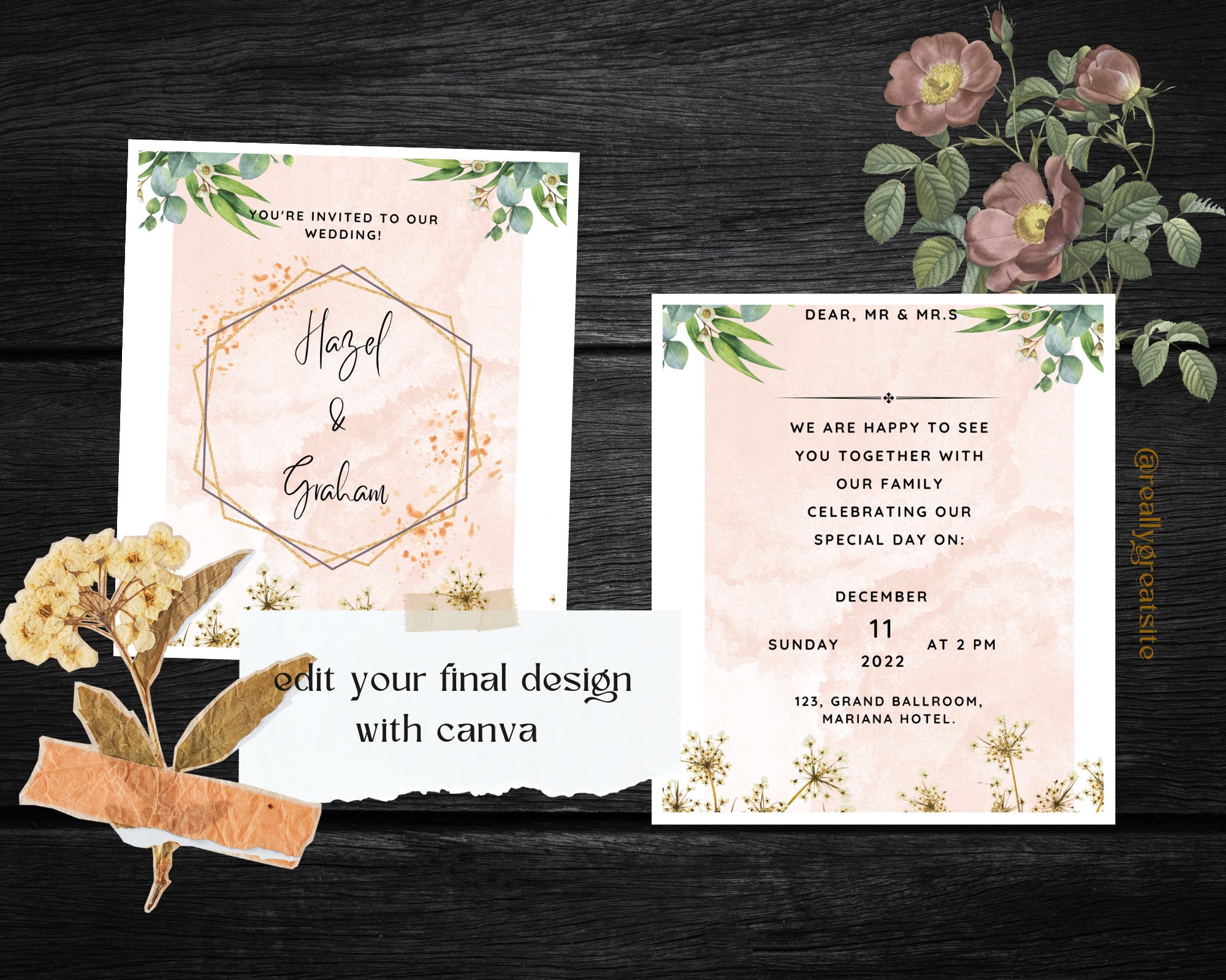 2 Page Wedding Invitation Templates , Wedding , Invitation, Templates ...
