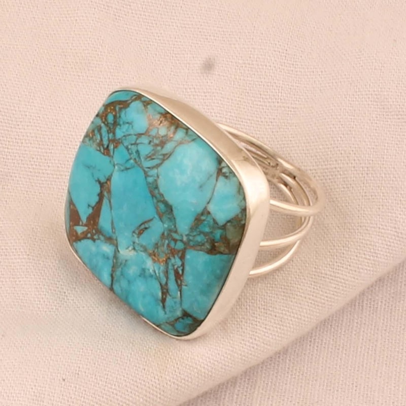 Large Turquoise Ring - Etsy