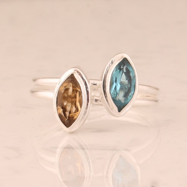 Yellow Topaz Ring - Etsy