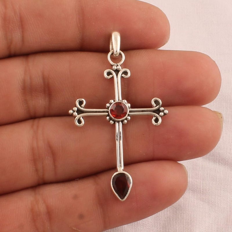 Red Garnet Key Chain - Etsy