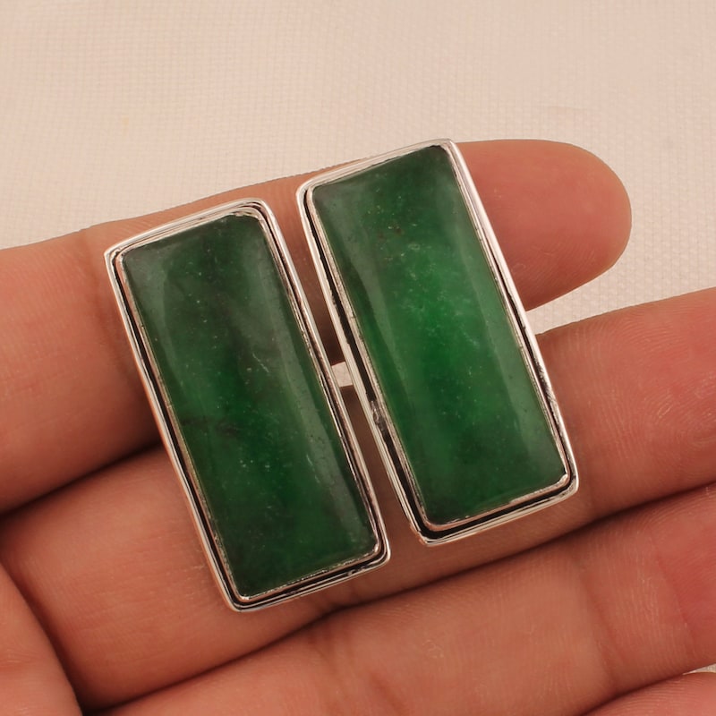 Green Cufflinks - Etsy