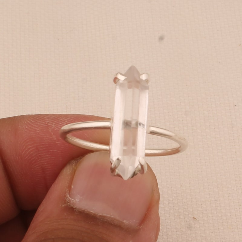 Quartz Crystal Ring - Etsy