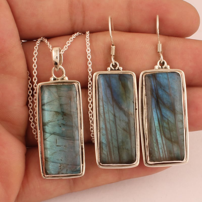 Labradorite Jewelry - Etsy