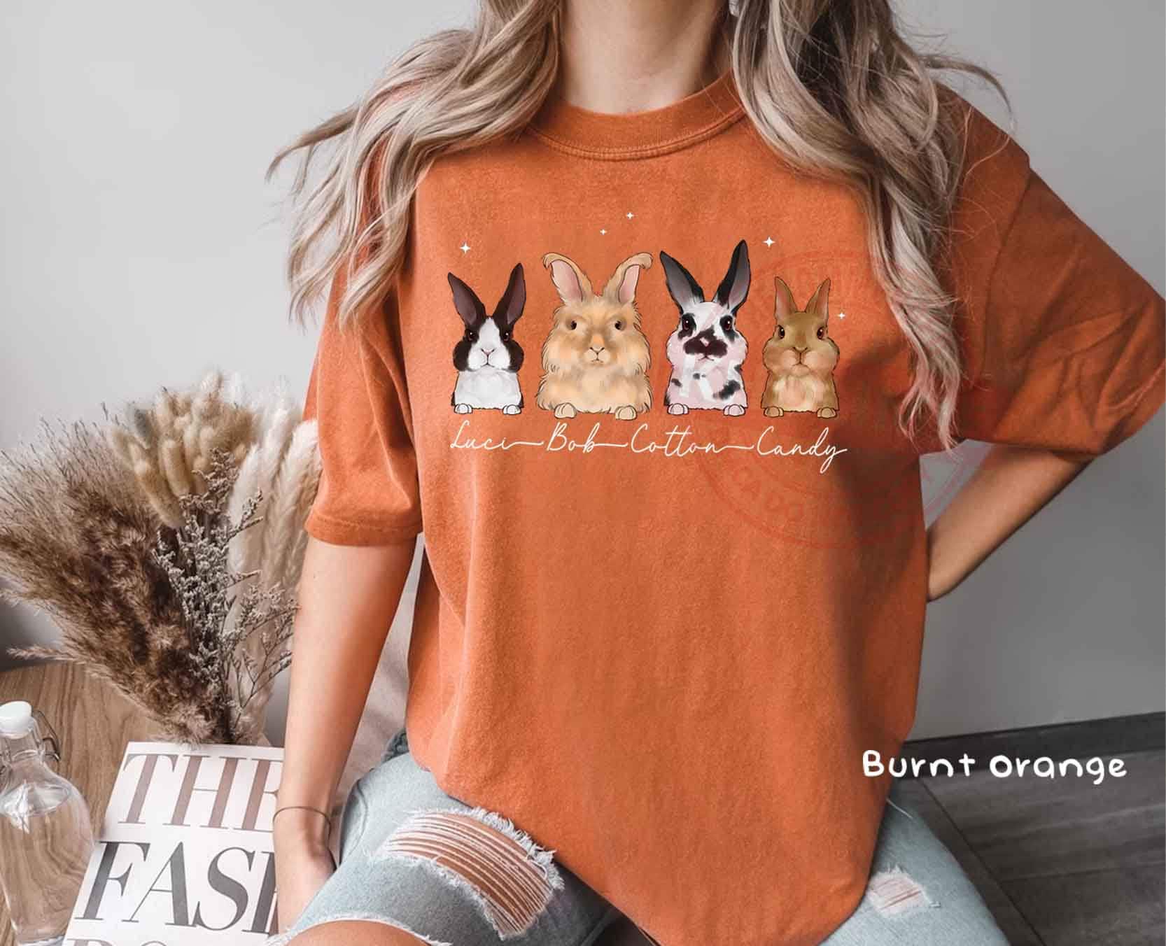 Personalized Bunny Mom Shirt, Custom Rabbit Breed Shirt, Bunny Lover ...