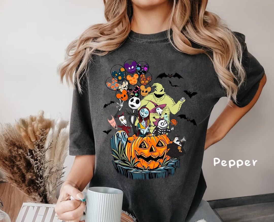 Retro Nightmare Before Christmas Comfort Colors Shirt, Halloween ...
