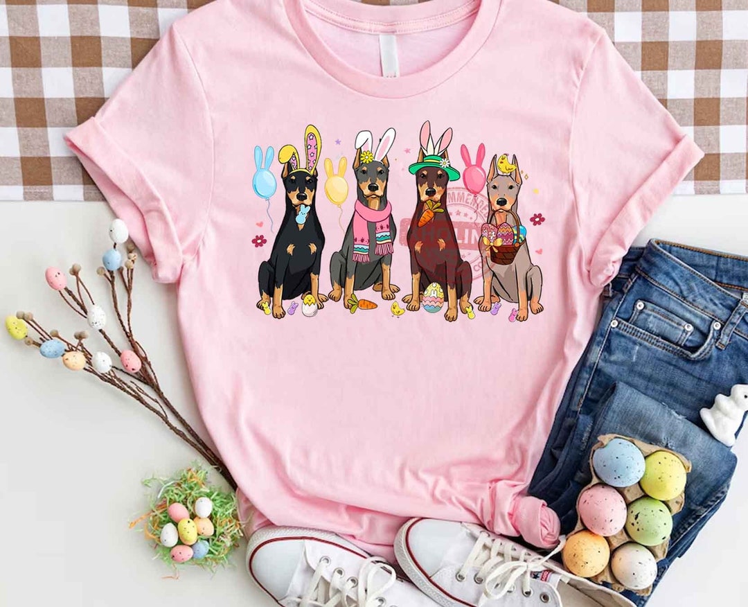Doberman Easter Shirt, Cute Easter Shirt, Doberman Lover Shirt, Funny ...