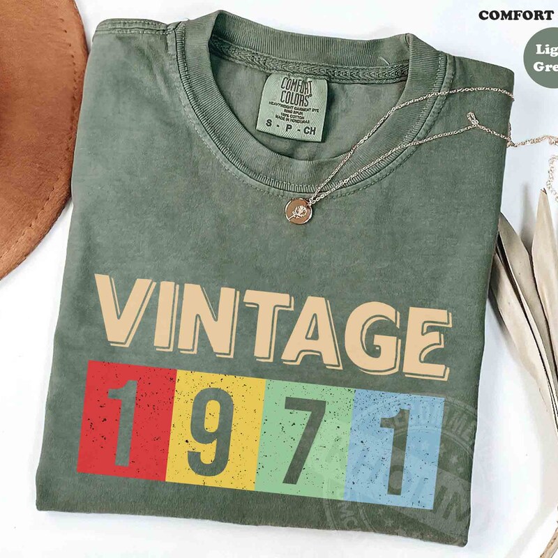 1971 Birthday Shirt - Etsy