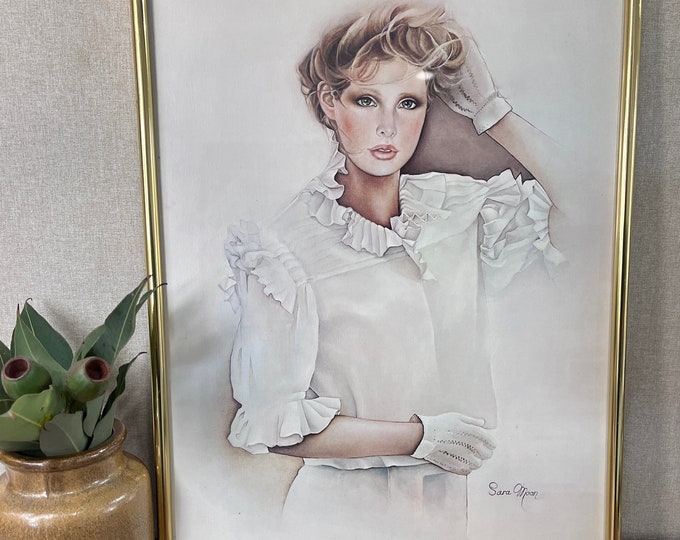 Vintage 1981 Sara Moon "carolyn" Print Released by Red Baron Publishing ...