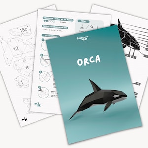 Orca Paper Craft | Orca Paper Model | Killer Whale Paper Craft | PDF ...